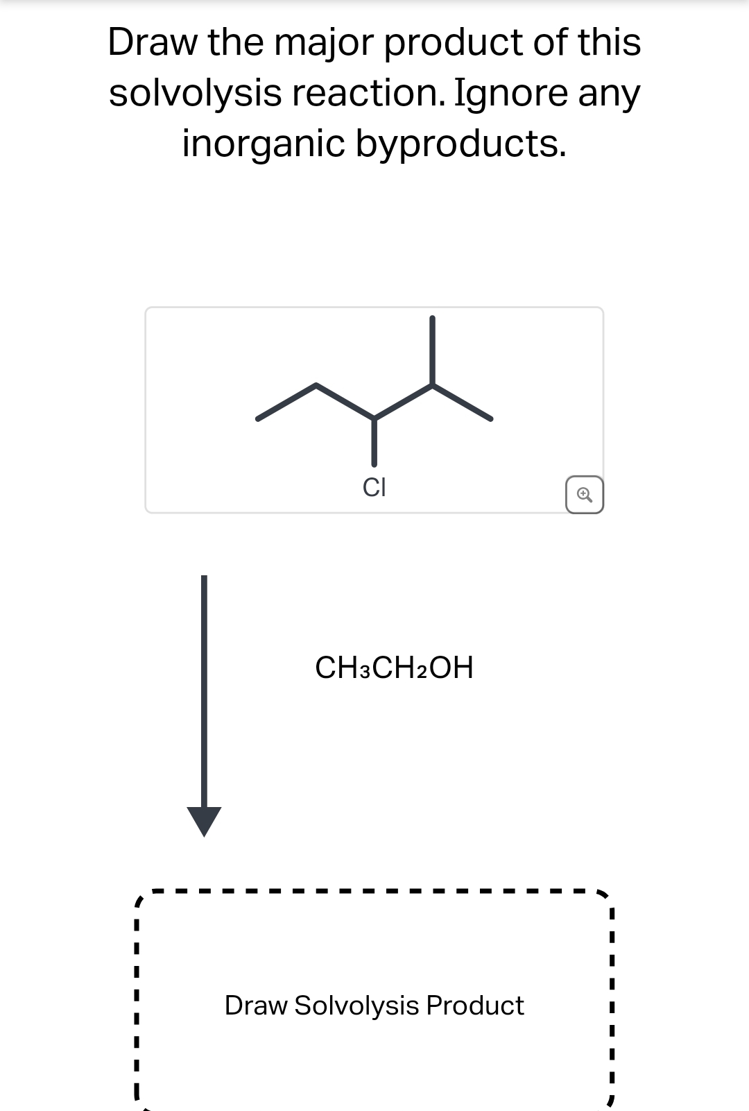 Solved Draw the major product of this solvolysis reaction. | Chegg.com