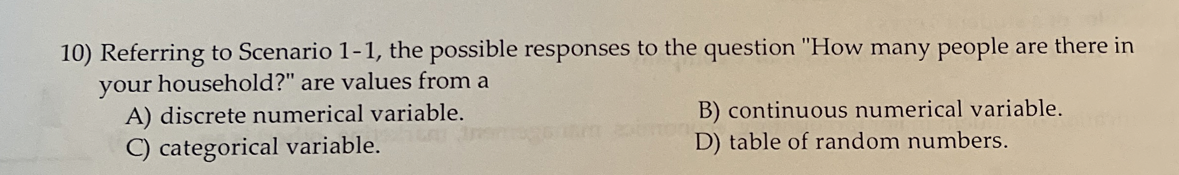 Solved Referring to Scenario 1-1, ﻿the possible responses to | Chegg.com