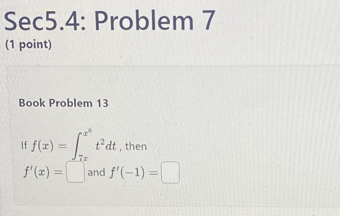 Solved Sec54 Problem 71 ﻿pointbook Problem 13if 