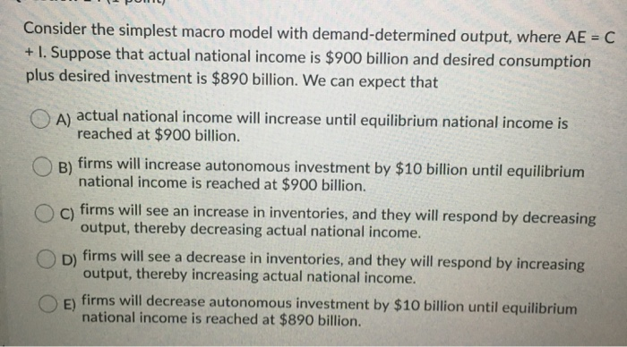 Solved Consider the simplest macro model with | Chegg.com