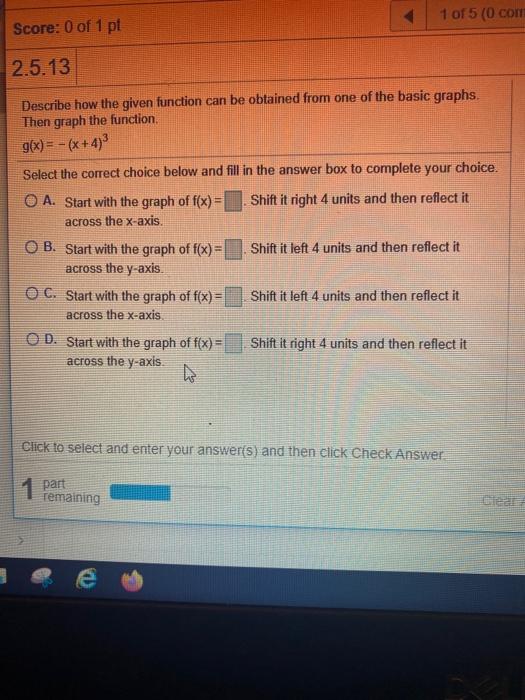 Solved 1 of 5 (0 com Score: 0 of 1 pt 2.5.13 Describe how | Chegg.com