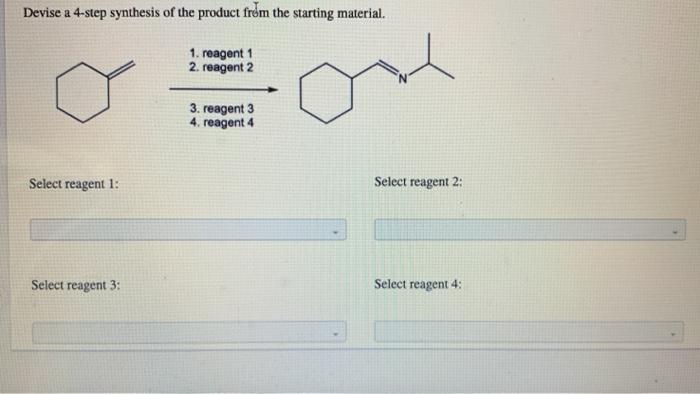 Solved Devise a 4-step synthesis of the product from the | Chegg.com