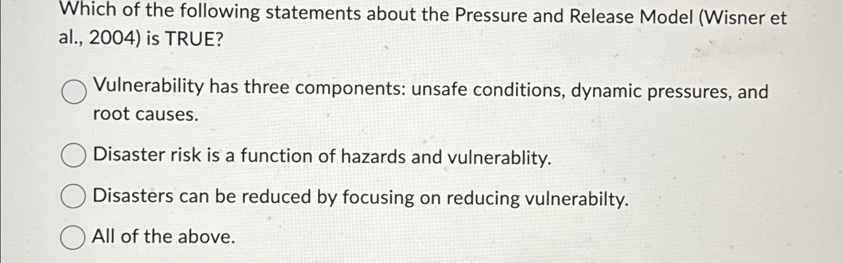 Solved Which of the following statements about the Pressure | Chegg.com