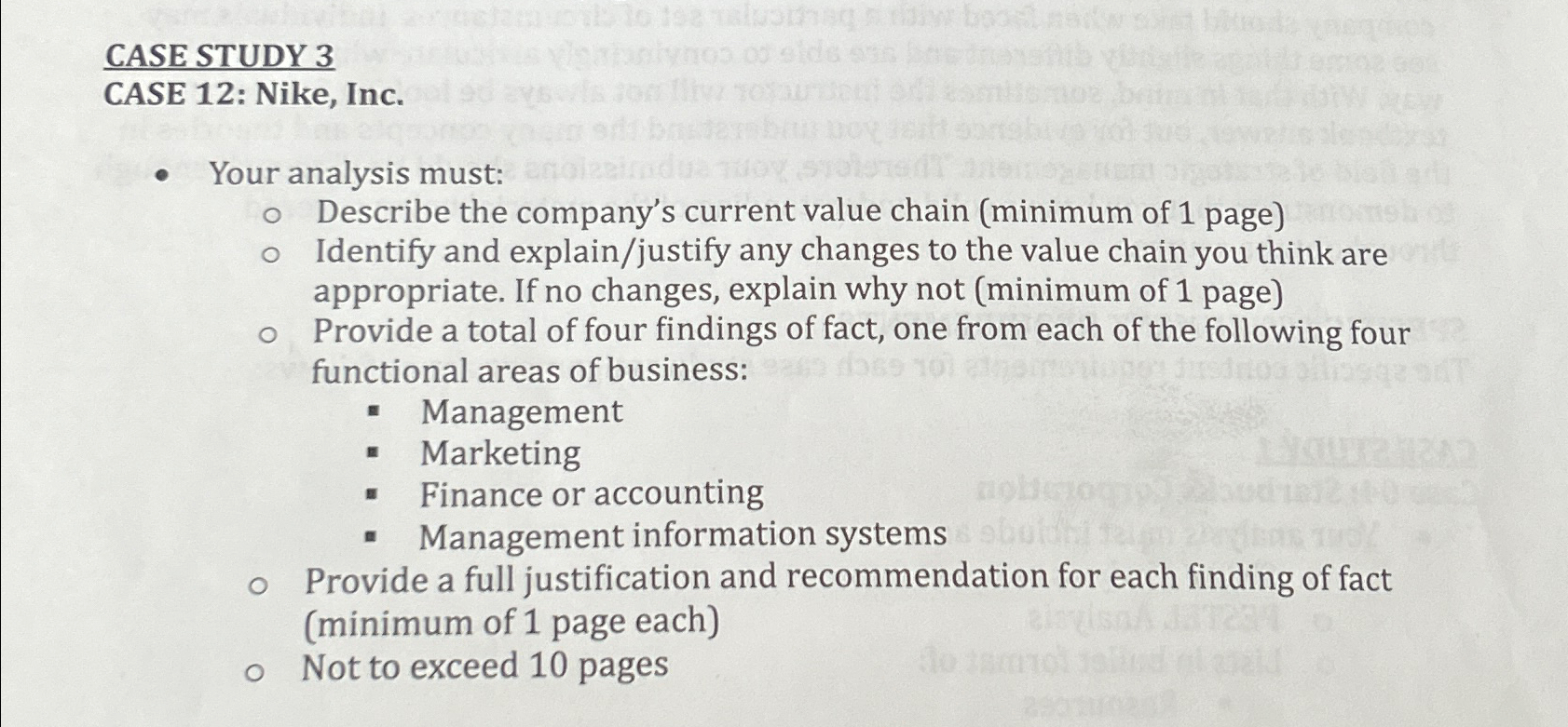 Solved CASE STUDY 3CASE 12: Nike, Inc.Your analysis | Chegg.com