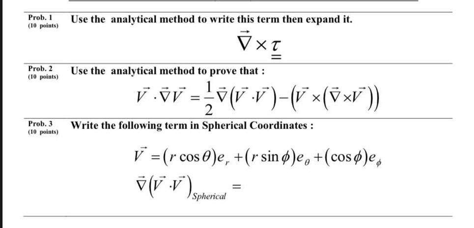Solved Prob.1 1 (10 points) Use the analytical method to | Chegg.com