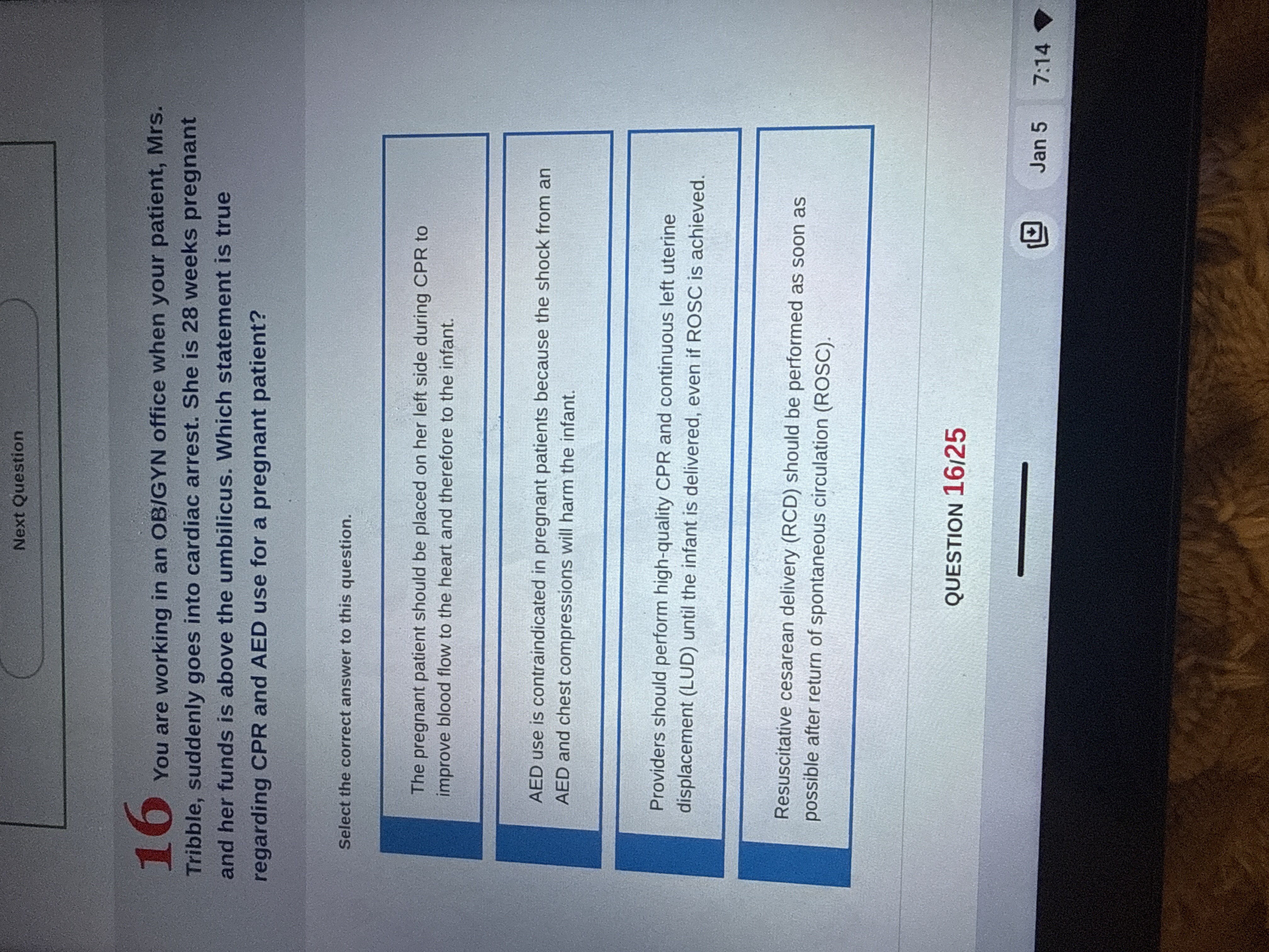 Solved Next Question16 ﻿You are working in an OB/GYN office | Chegg.com