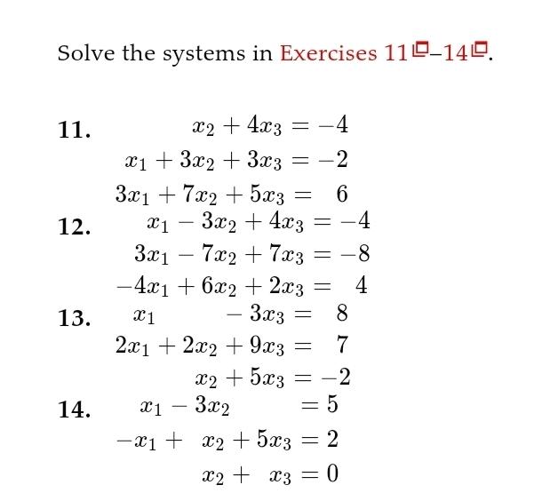 Solved Solve the systems with row redux | Chegg.com