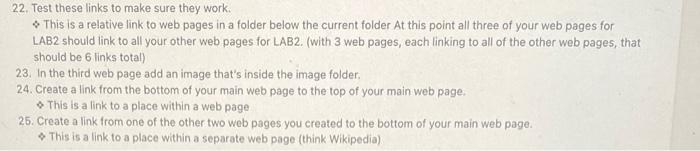 Solved 1. Create a folder called LAB3. Inside this folder, | Chegg.com