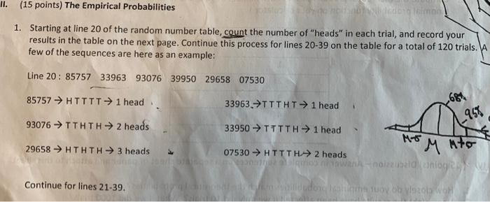 Solved 1. Starting at line 20 of the random number table, | Chegg.com