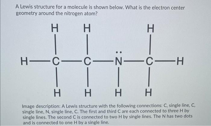 Solved A Lewis structure for a molecule is shown below. What | Chegg.com