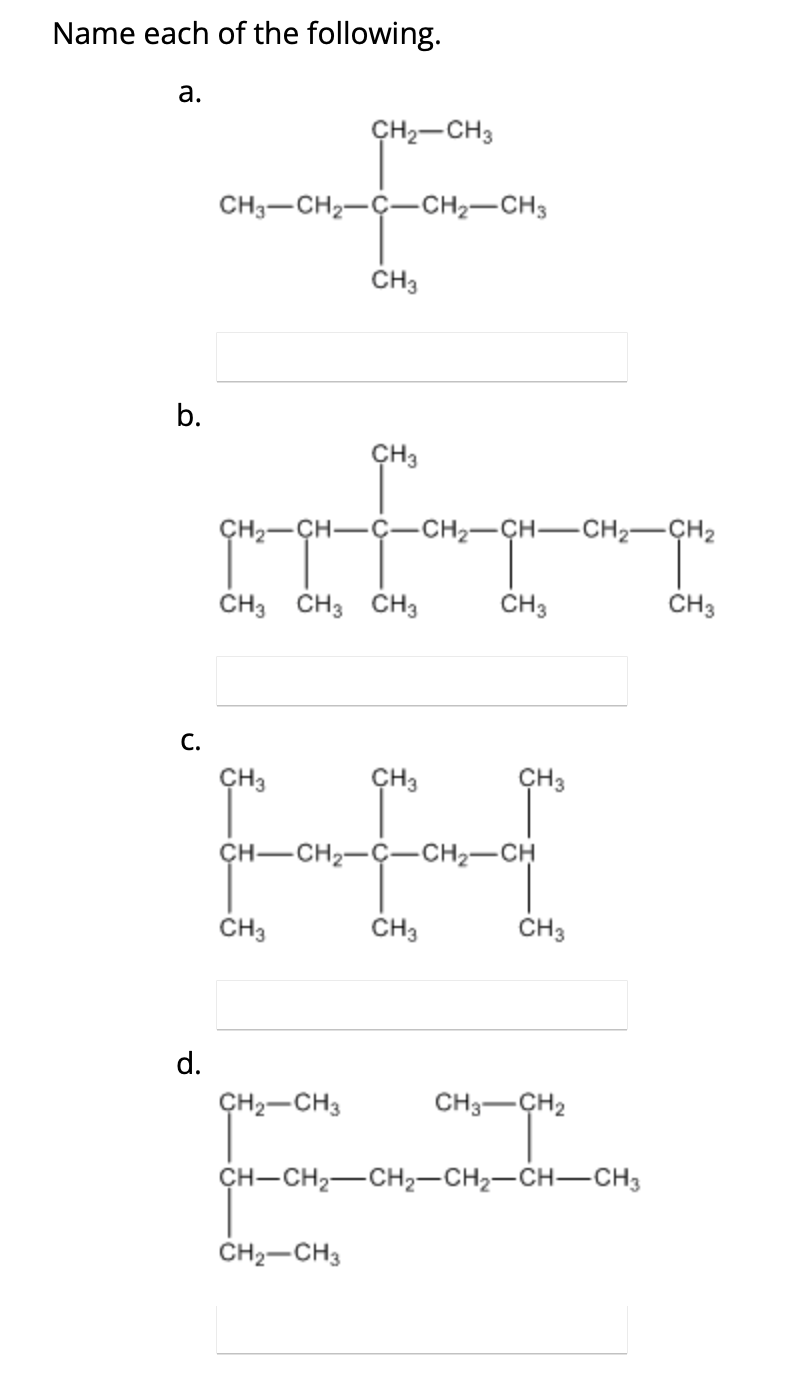 Solved Name each of the following.a.b.c.d | Chegg.com