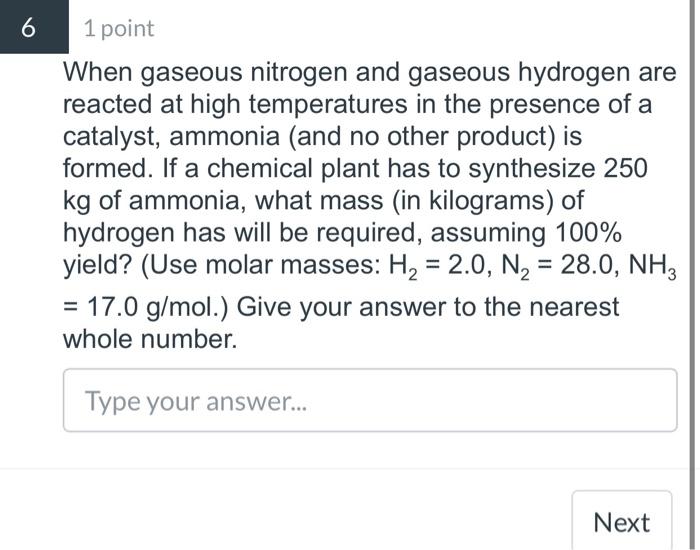 Solved 3 1 point Given the reaction: 6 Na + 2 ScCl2 → 2 Sc + | Chegg.com