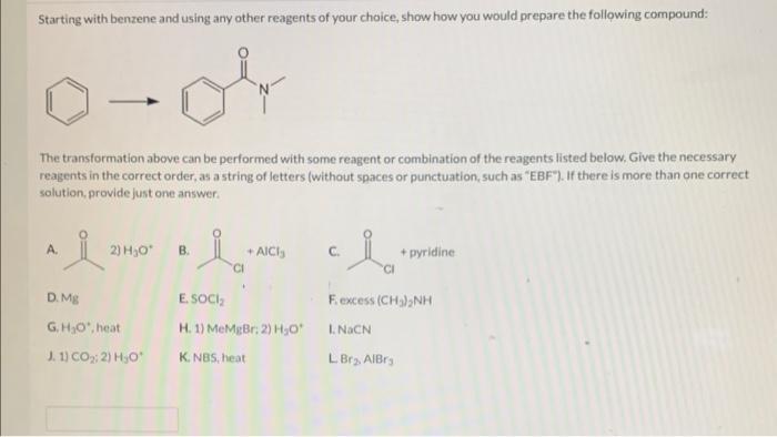 Solved Propose an efficient synthesis for the following | Chegg.com