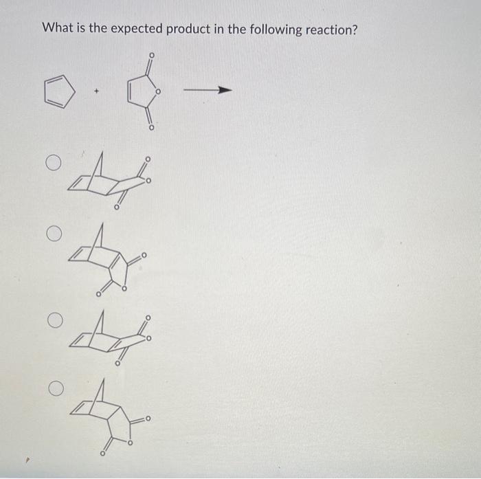 Solved What is the expected product in the following | Chegg.com