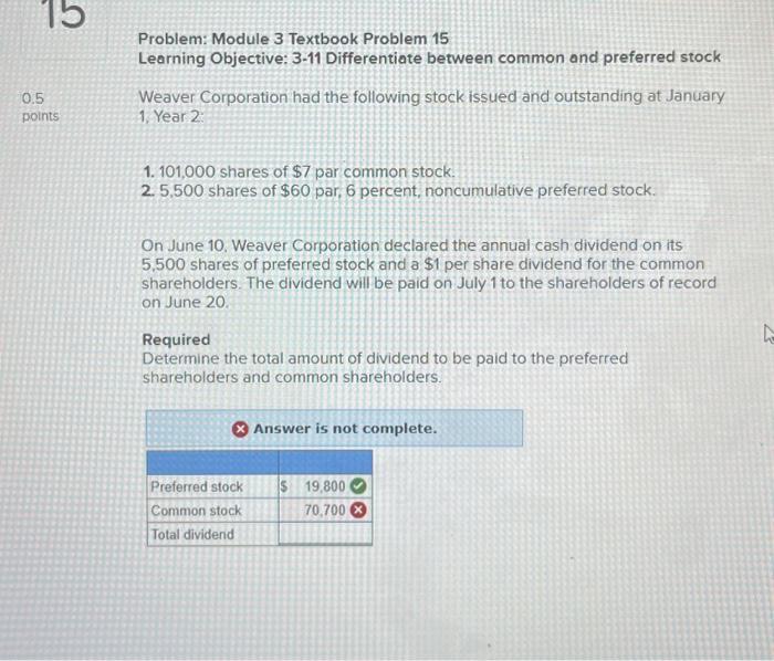 Solved Problem: Module 3 Textbook Problem 15 Learning | Chegg.com