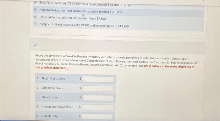 Solved Prove the agreement of Work in Process Inventory with | Chegg.com
