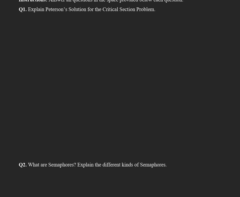 Solved Q2. What are Semaphores? Explain the different kinds | Chegg.com
