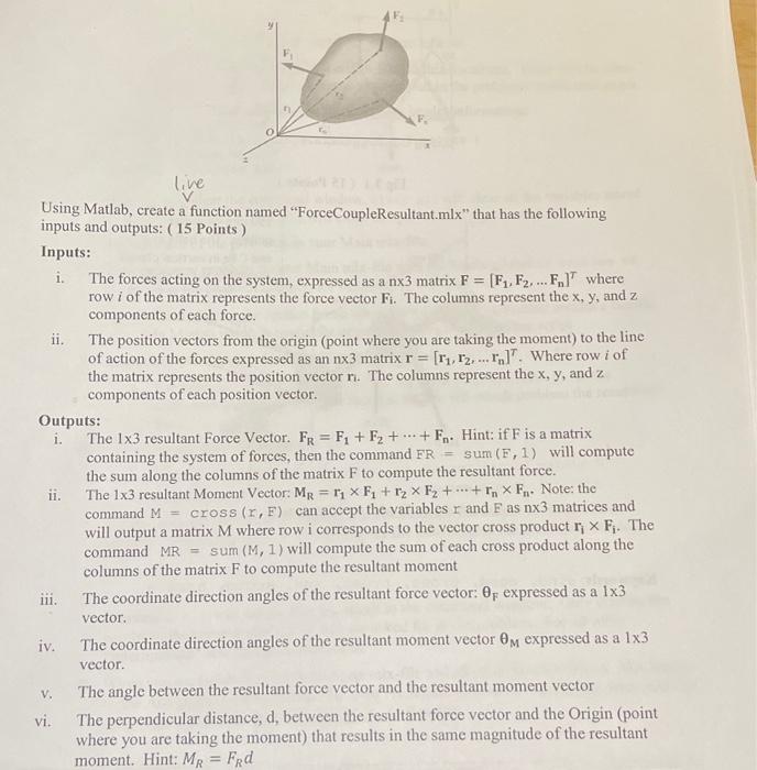 live Using Matlab, create a function named | Chegg.com