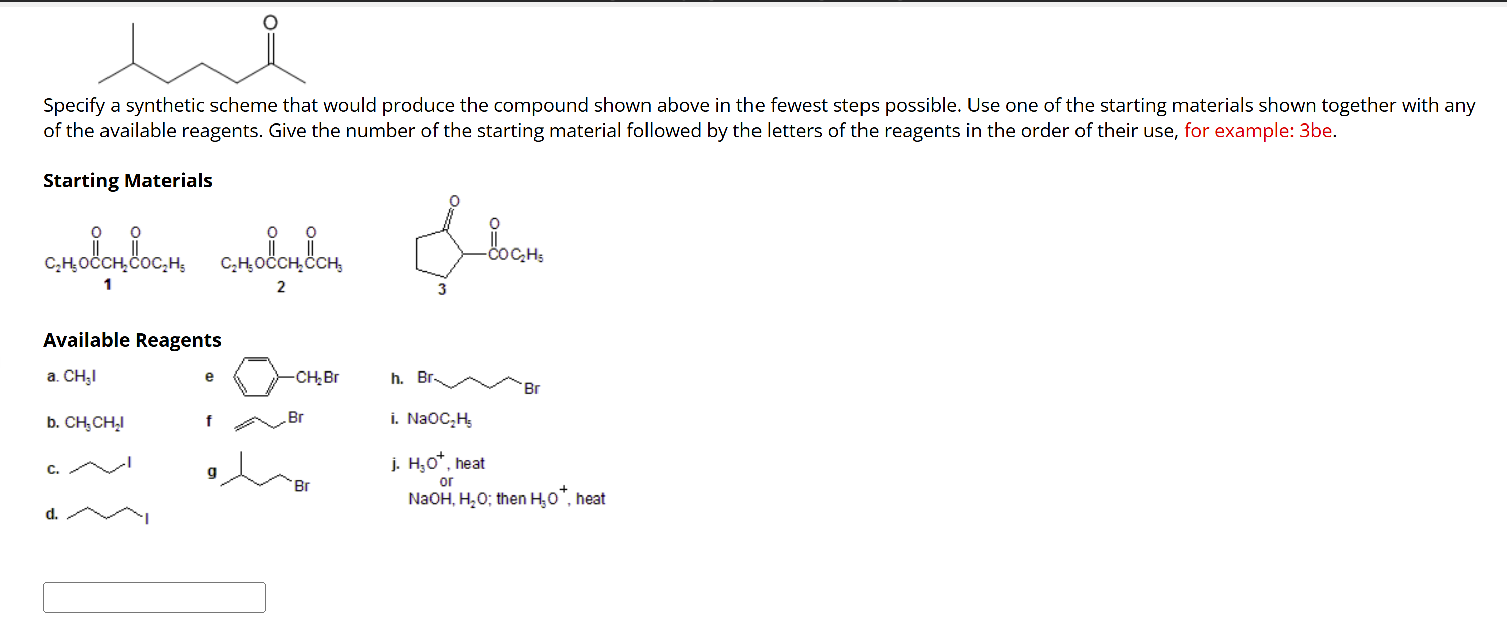 Specify a synthetic scheme that would produce the | Chegg.com