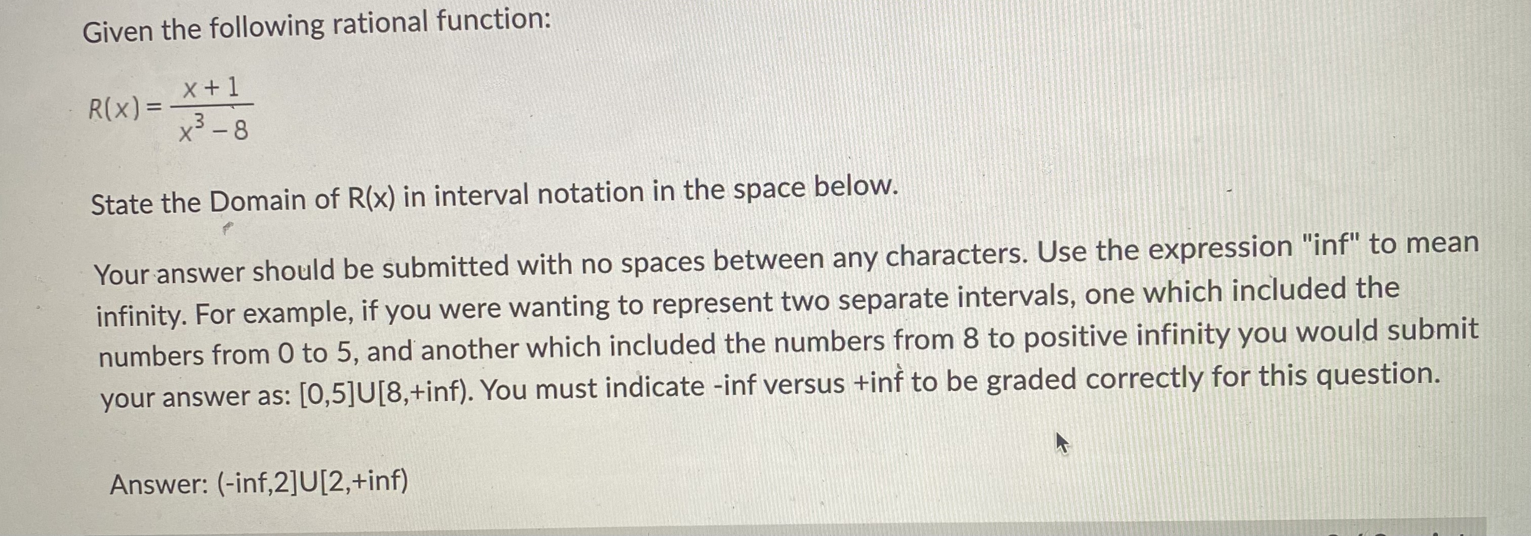 Solved Given the following rational | Chegg.com