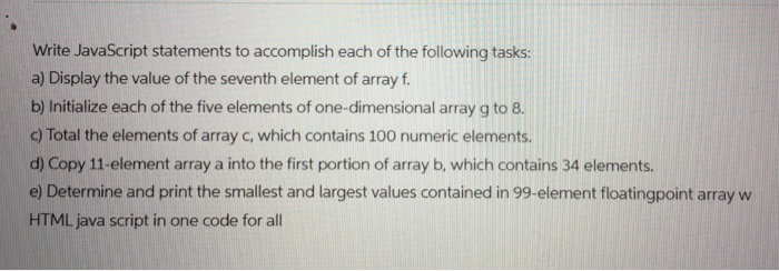 Solved THE CODE MUST BE EXECUTABLE. WHEN THE HTML DOCUMENT | Chegg.com