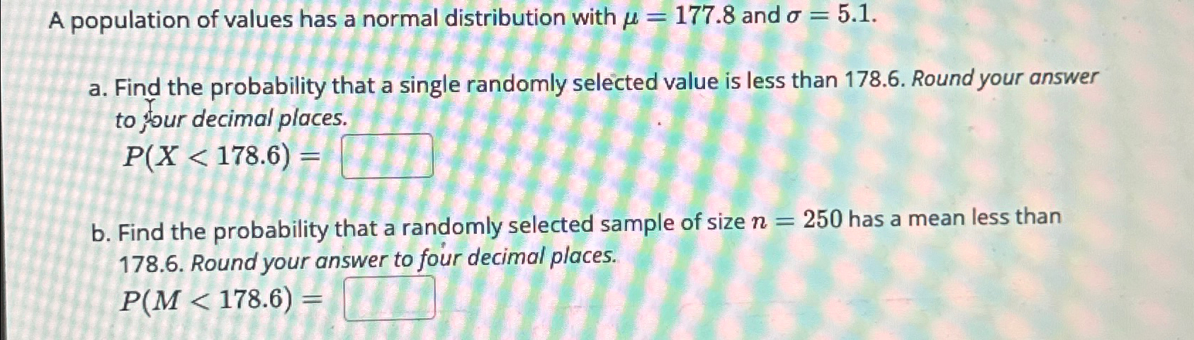 Solved A population of values has a normal distribution with | Chegg.com