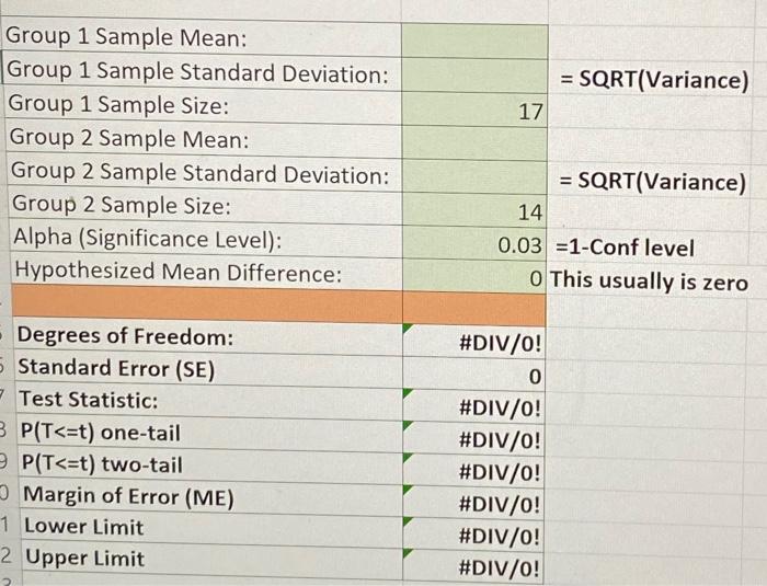 Solved The following data show the results of two random | Chegg.com
