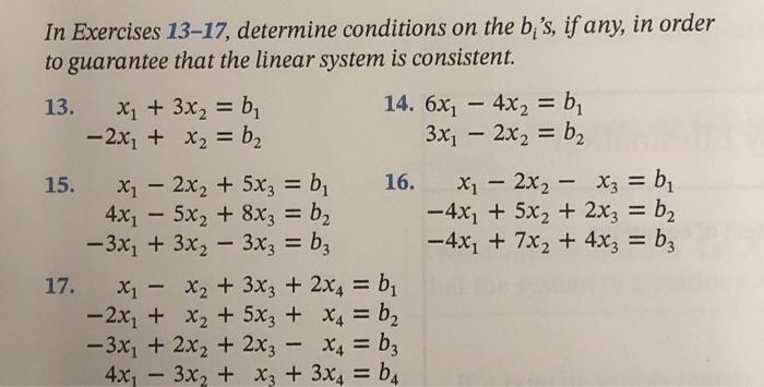 Solved In Exercises 13-17, determine conditions on the bi | Chegg.com