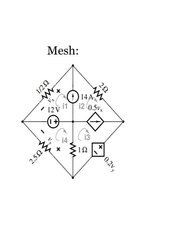 Solved Please solve the circut using Mesh:Please show all | Chegg.com Solved Please solve the circut using Mesh:Please show all | Chegg.com