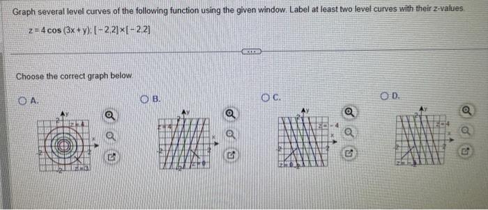 Solved Graph Several Level Curves Of The Following Function 5688