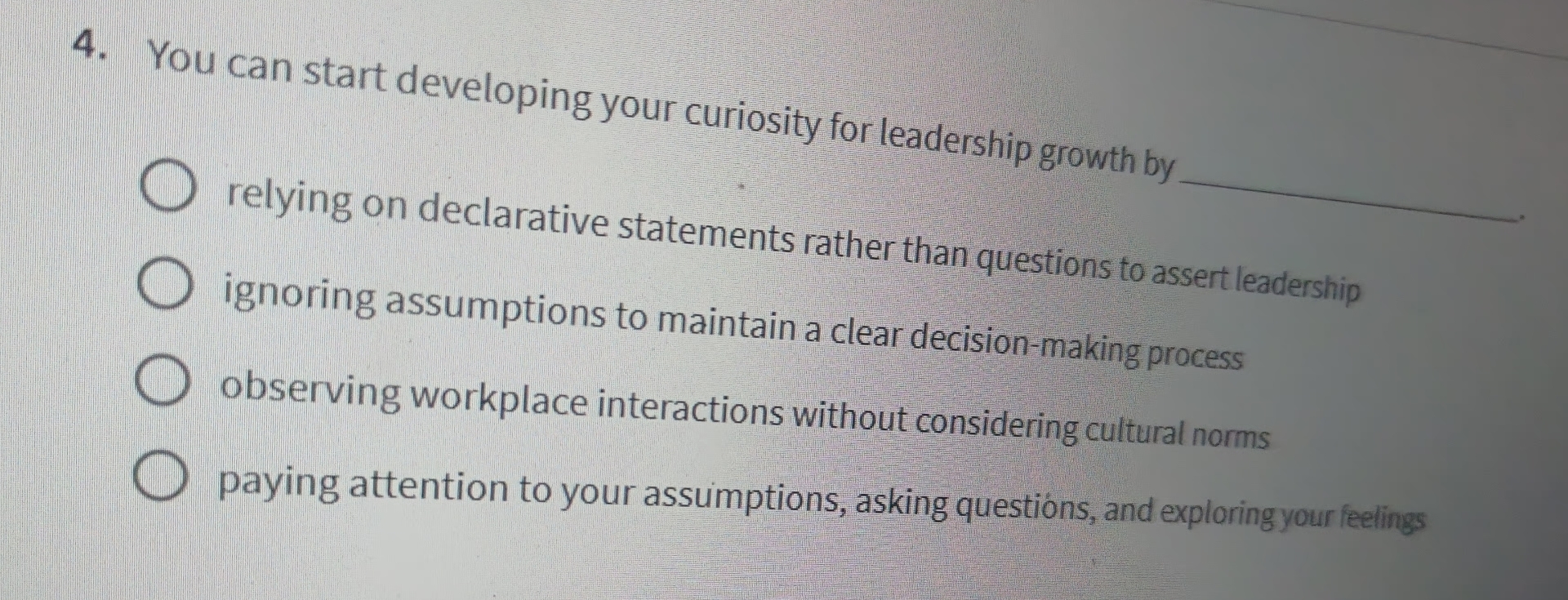 Solved You can start developing your curiosity for | Chegg.com