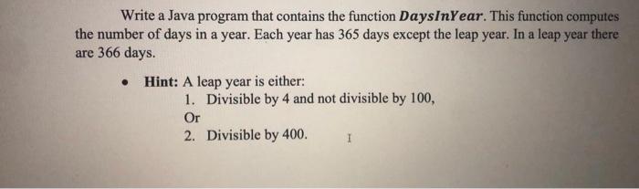 Solved Write a Java program that contains the function | Chegg.com