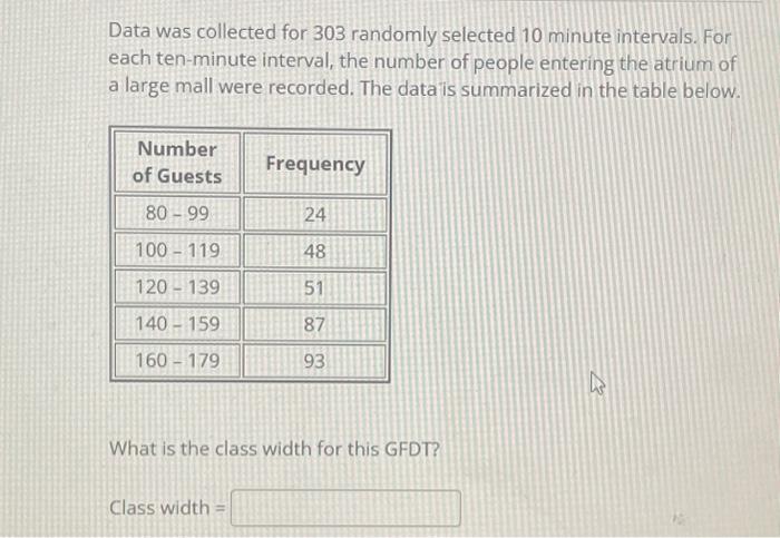 Solved Data was collected for 303 randomly selected 10 | Chegg.com