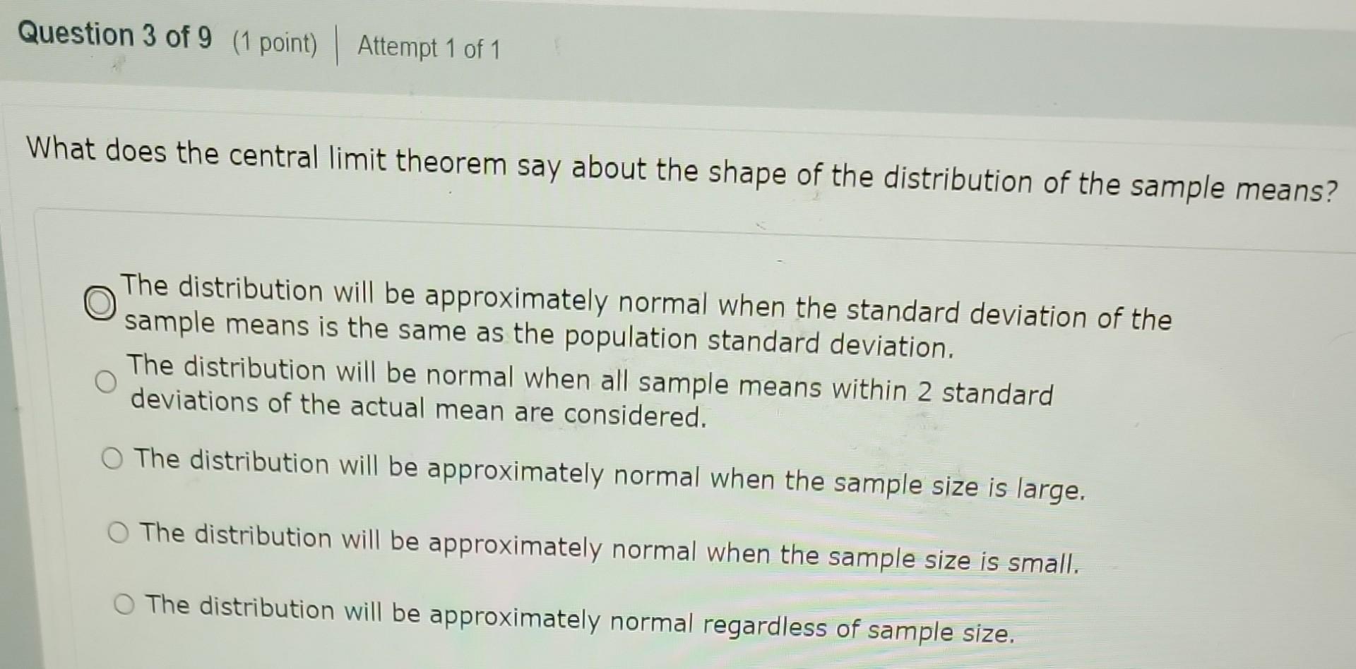 Solved What is the mean of the sample means? The mean of the | Chegg.com