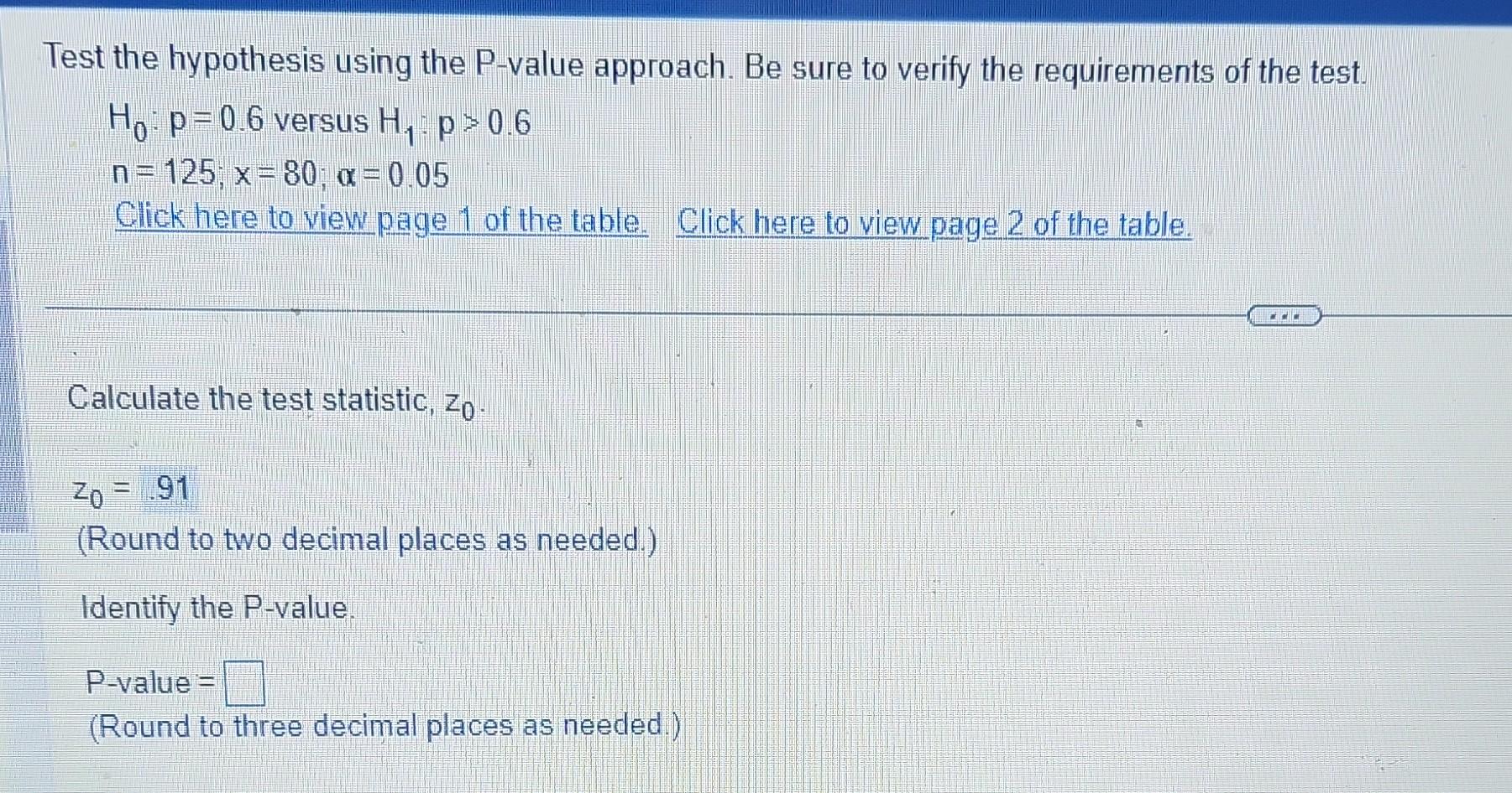 Solved Test the hypothesis using the P-value approach. Be | Chegg.com