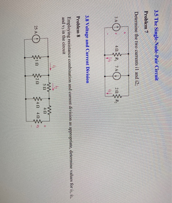 Solved 3.5 The Single-Node-Pair Circuit Problem 7 Determine | Chegg.com
