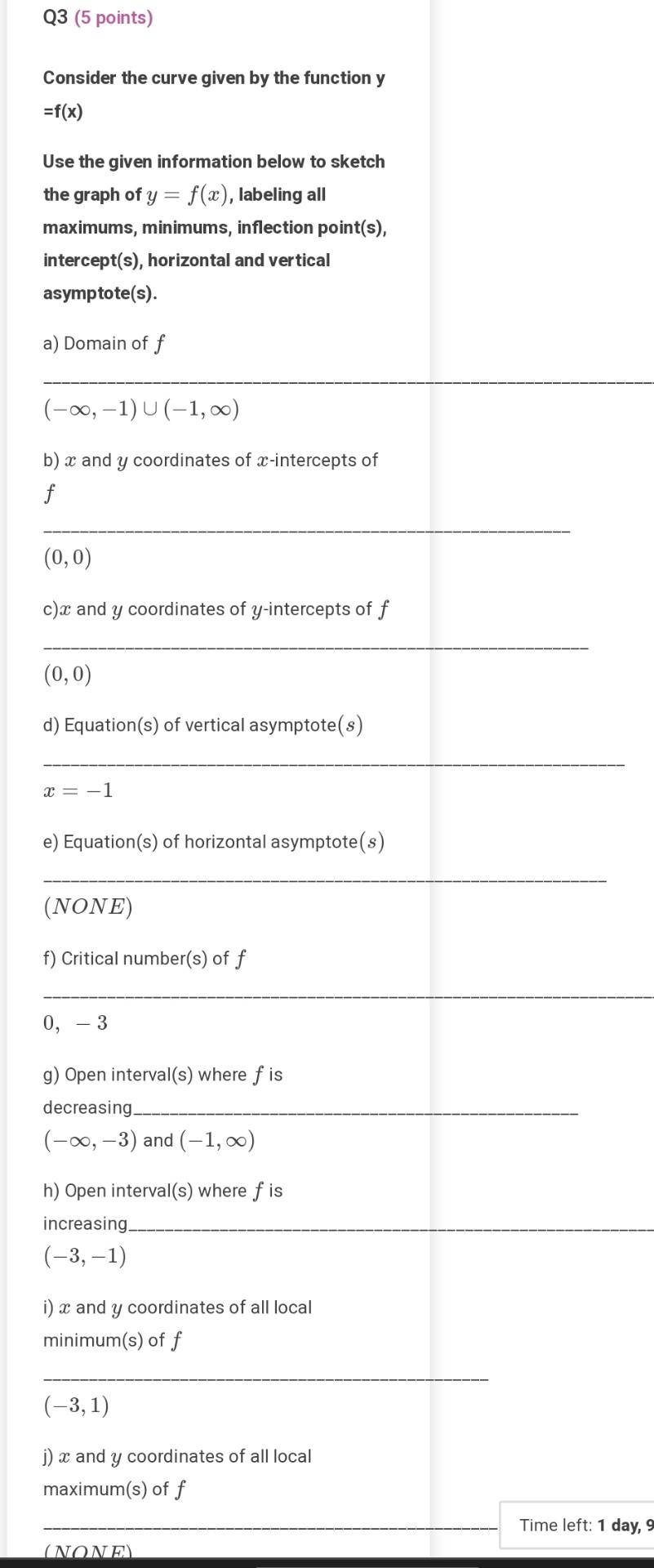 Solved Q3 (5 points) Consider the curve given by the | Chegg.com