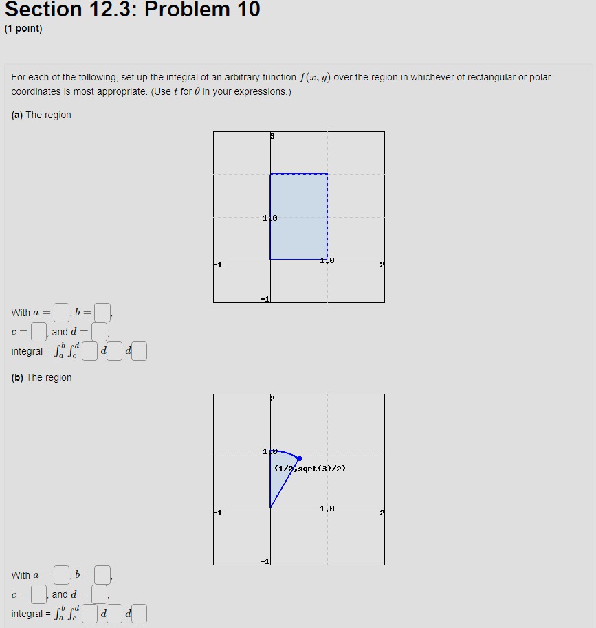 Solved Section 12.3: Problem 10(1 ﻿point)For each of the | Chegg.com