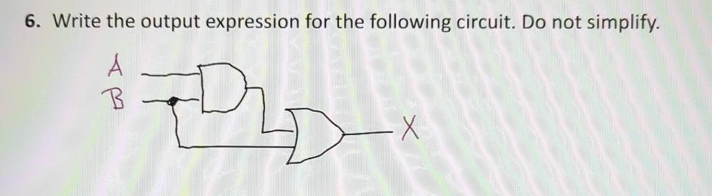 Solved Write the output expression for the following | Chegg.com