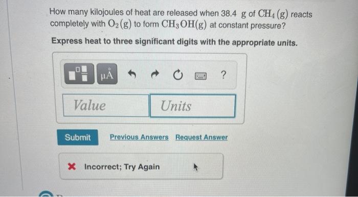 Solved Consider the following reaction: 2CH2OH(g)+2CH4 (8) + | Chegg.com