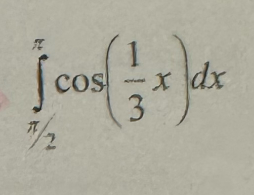 Solved ∫π2πcos(13x)dx | Chegg.com