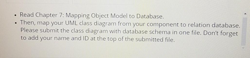 Read Chapter 7: Mapping Object Model to Database. | Chegg.com