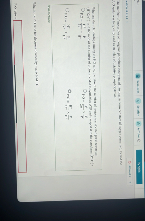 Solved 4 ﻿ptsResourcesSolutionAl TutorTryAgainjestion 12 ﻿of | Chegg.com