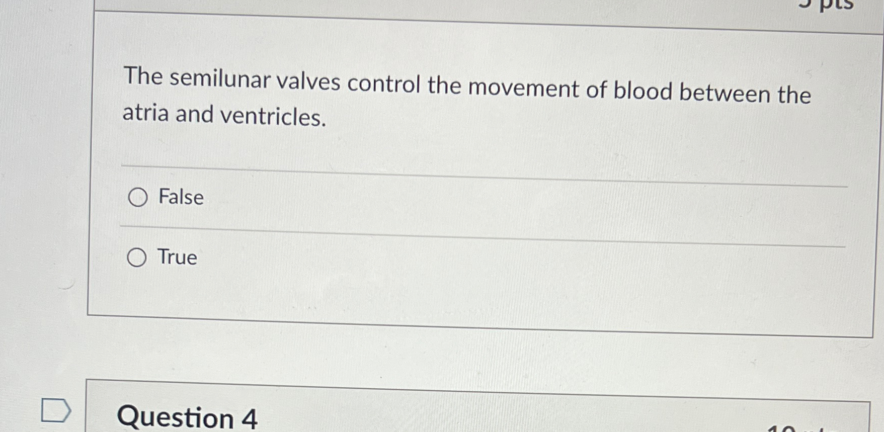 Solved The semilunar valves control the movement of blood | Chegg.com