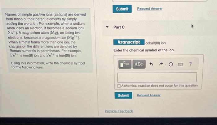 Solved Names of simple positive ions (cations) are derived | Chegg.com
