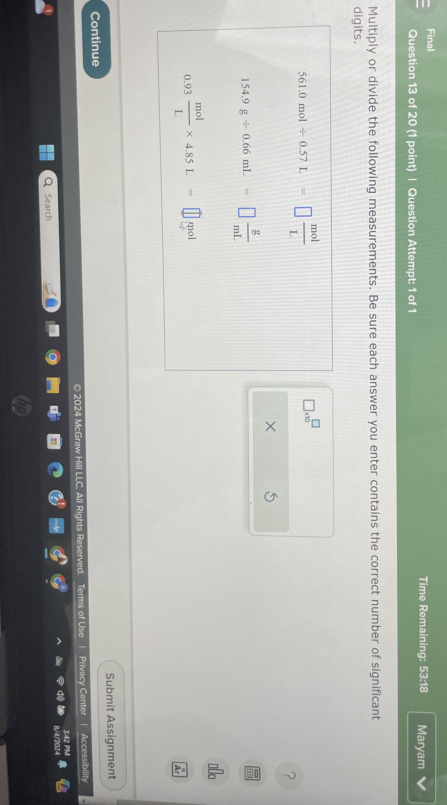 Solved FinalQuestion 13 of 20 (1 point) | Question | Chegg.com Solved FinalQuestion 13 of 20 (1 point) | Question | Chegg.com