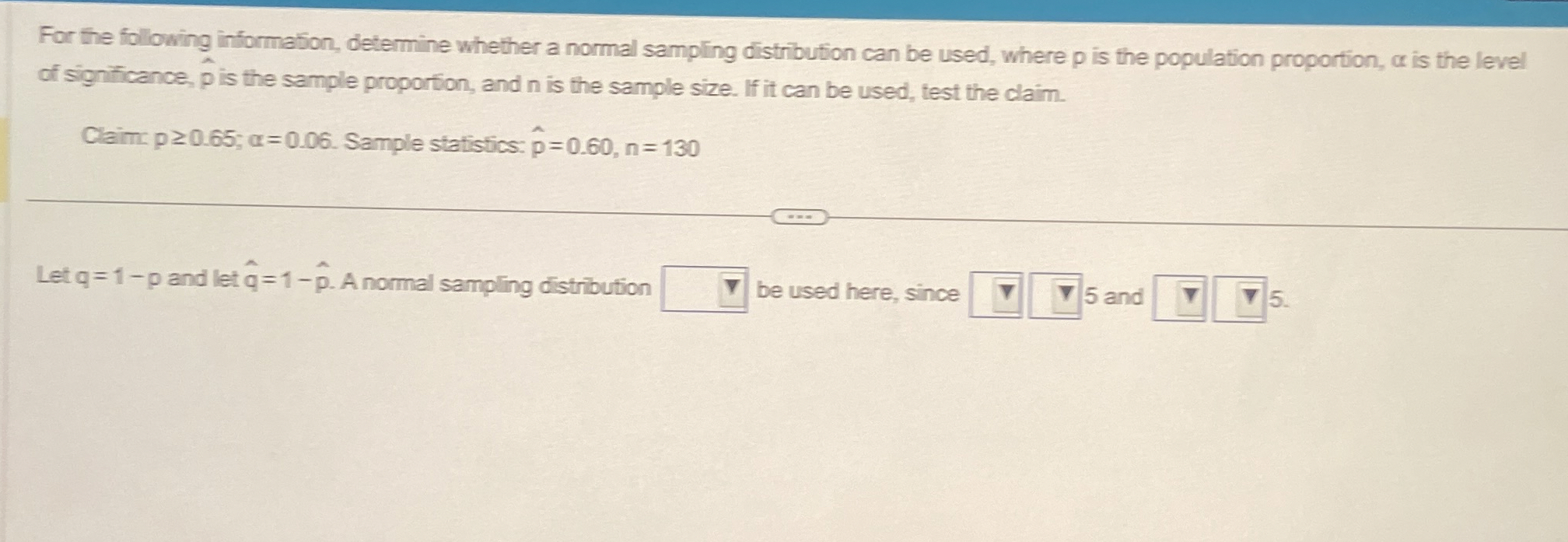 Solved For the following information, determine whether a | Chegg.com