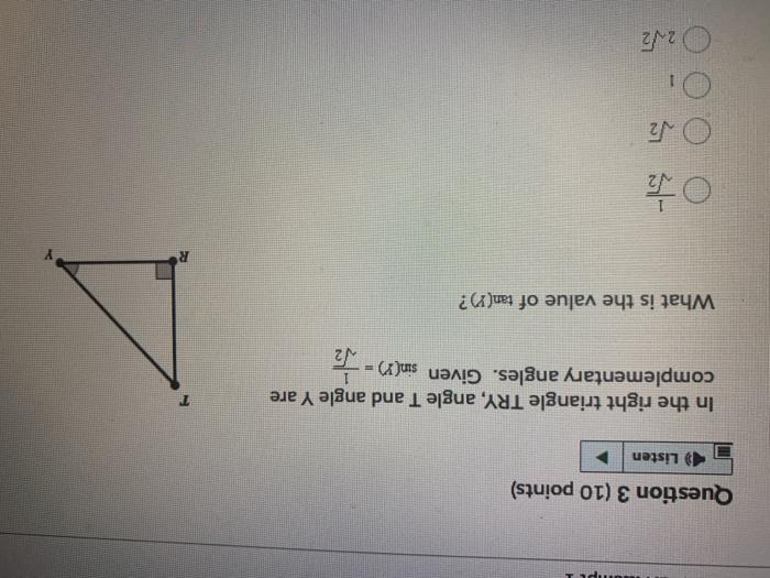 Solved Question 2 (10 points) Listen Consider the right | Chegg.com
