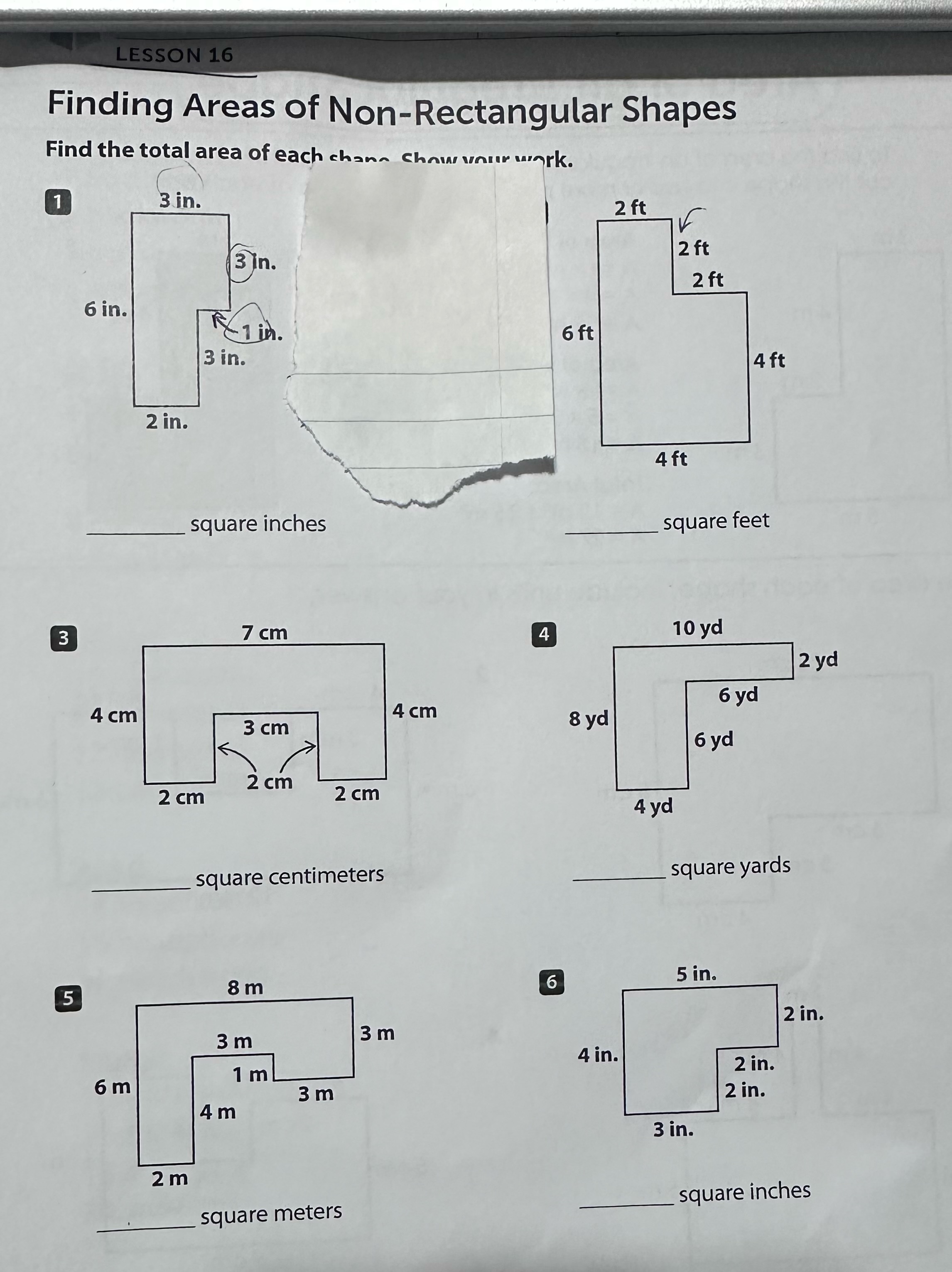 Find the area of each shape | Chegg.com