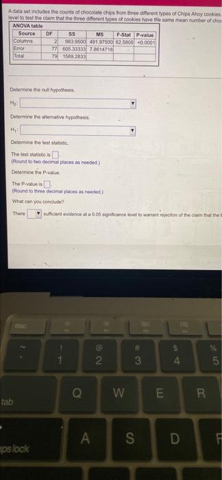 Solved A data set includes the counts of chocolate chips | Chegg.com